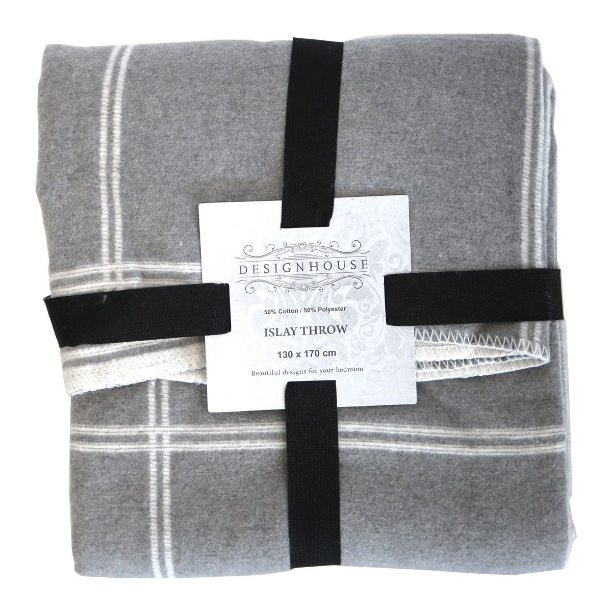 islay throw grey grey 130x170