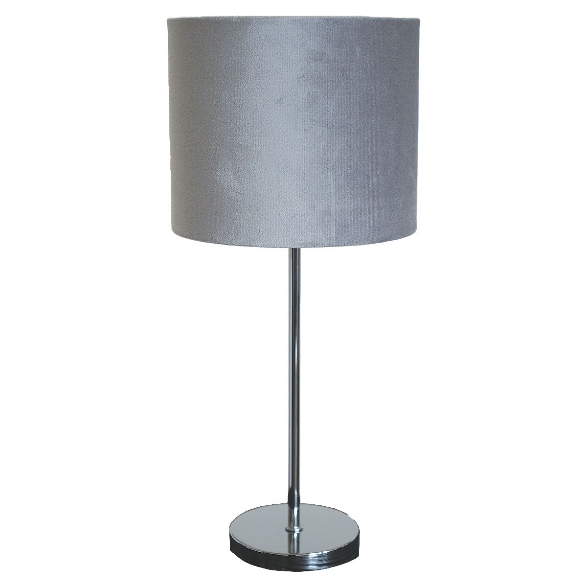 luna silver grey table lamp