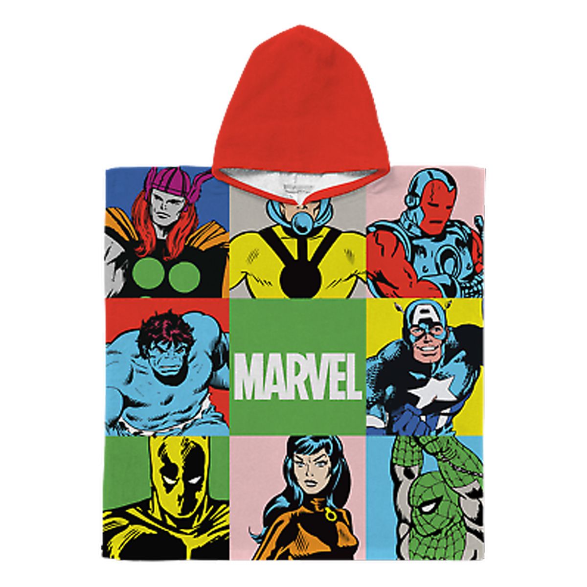 marvel comics poncho poncho towel